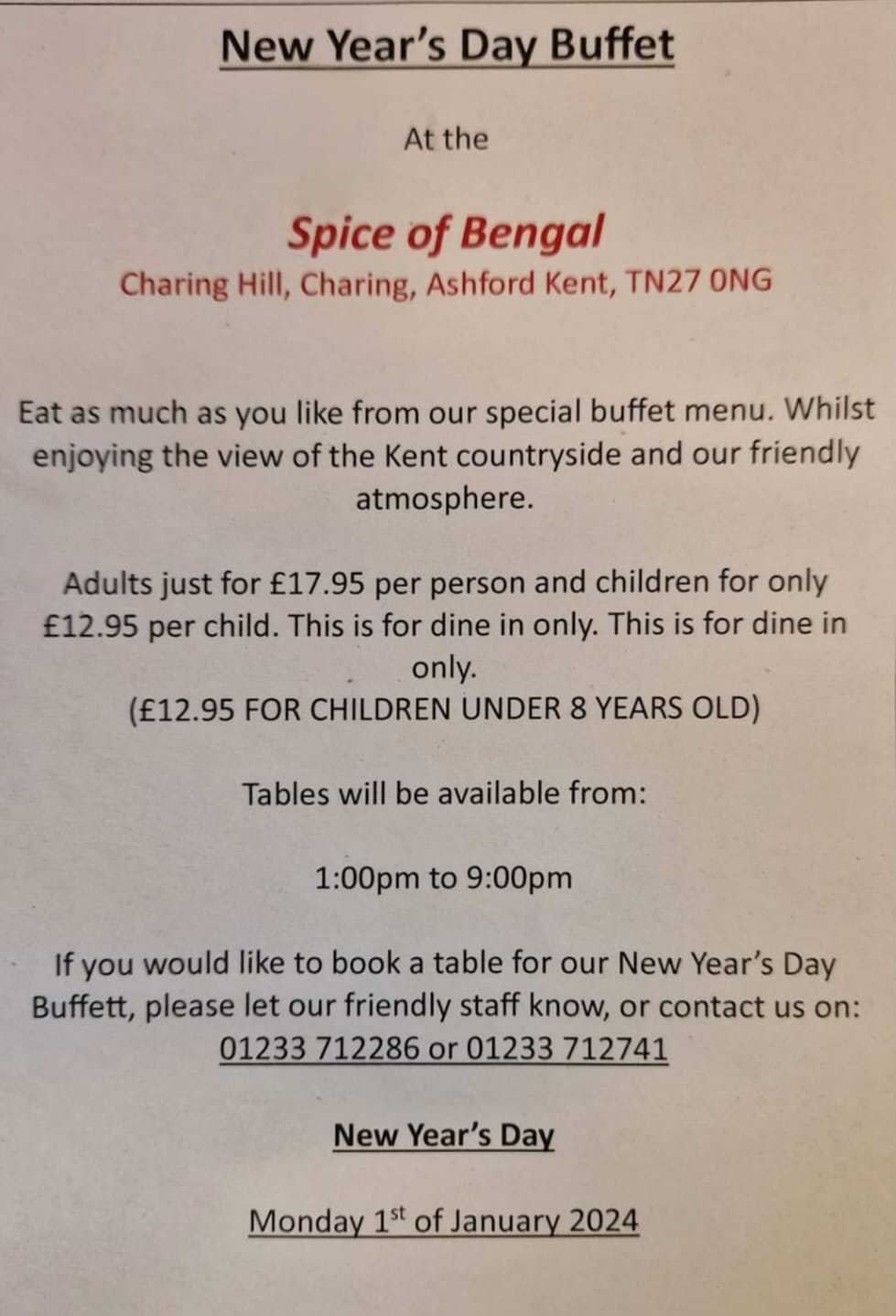 THE SPICES OF BENGAL